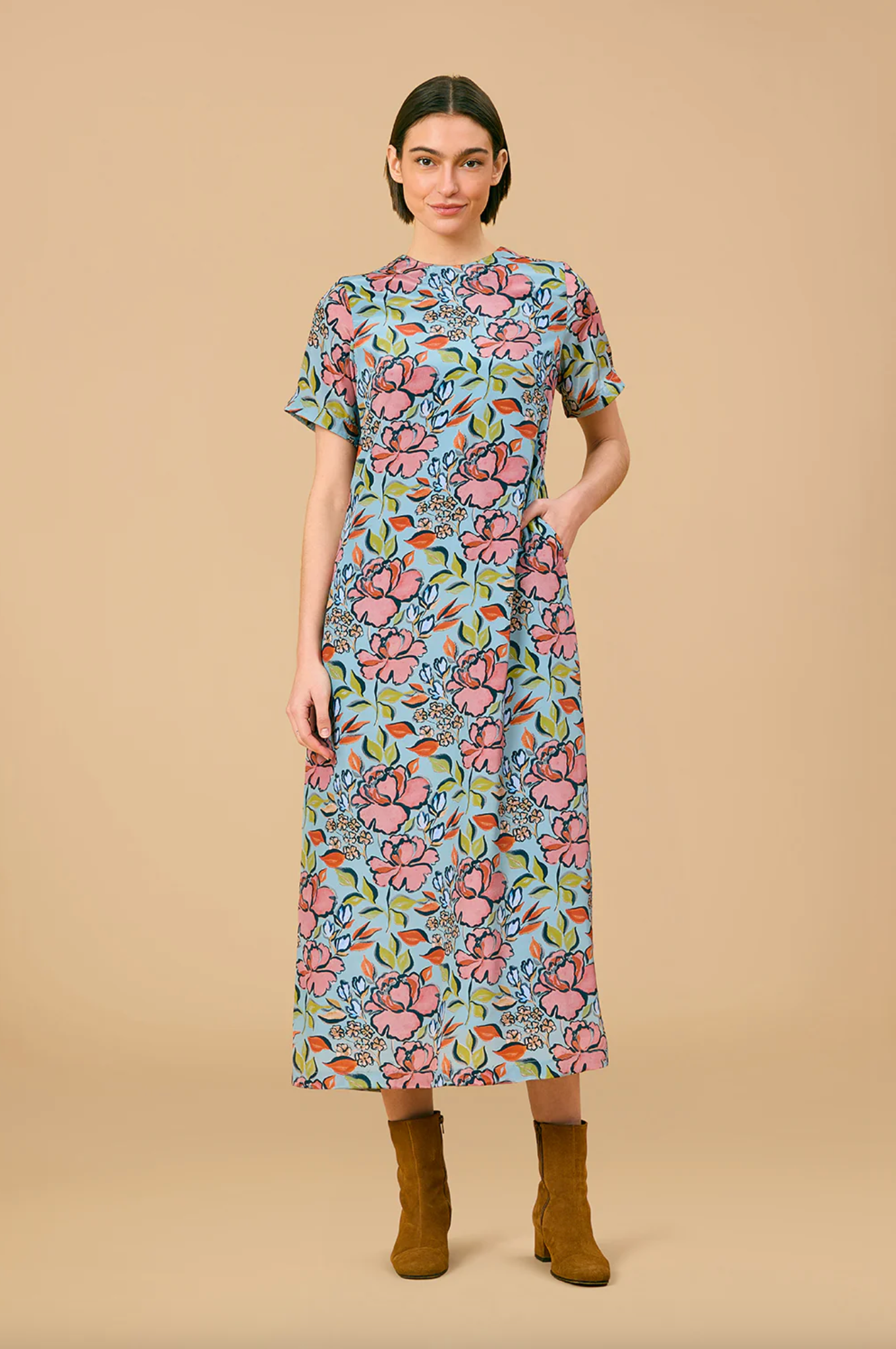 Gwyneth Dress - Rosewood – Rebecca & Maria's